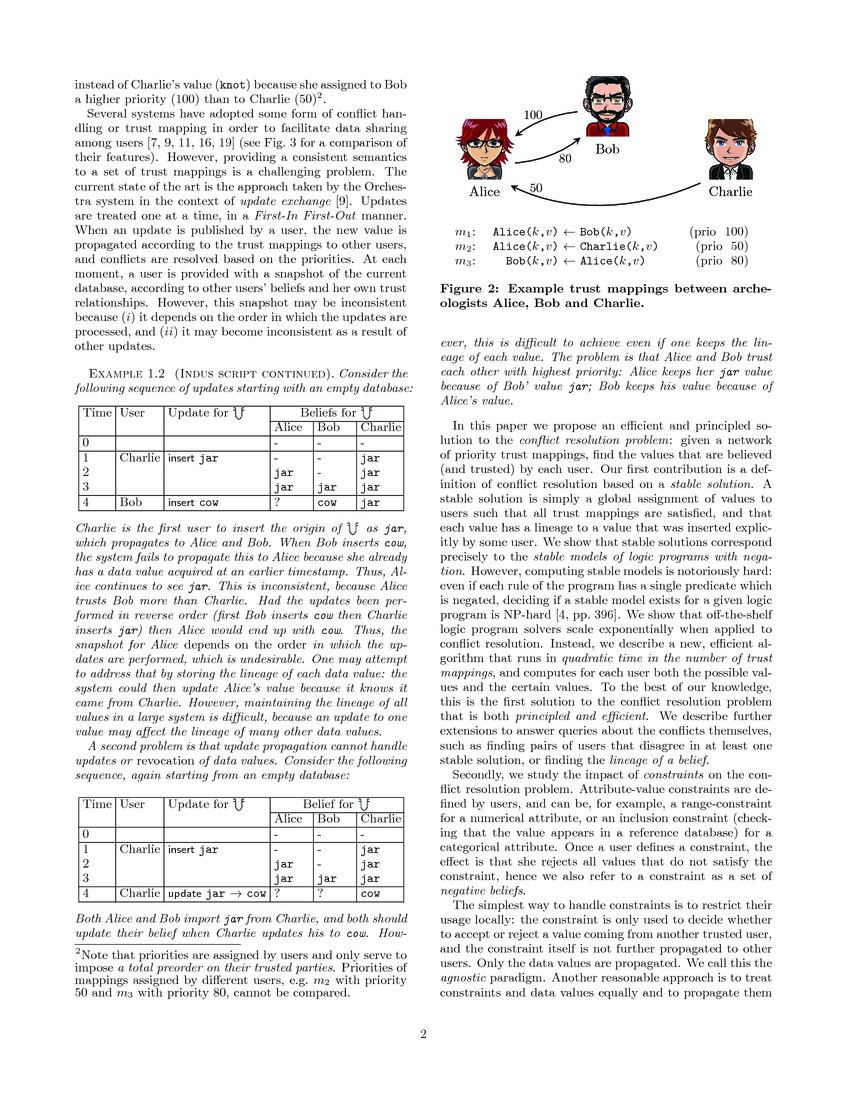 Data Conflict Resolution Using Trust Mappings | DeepAI