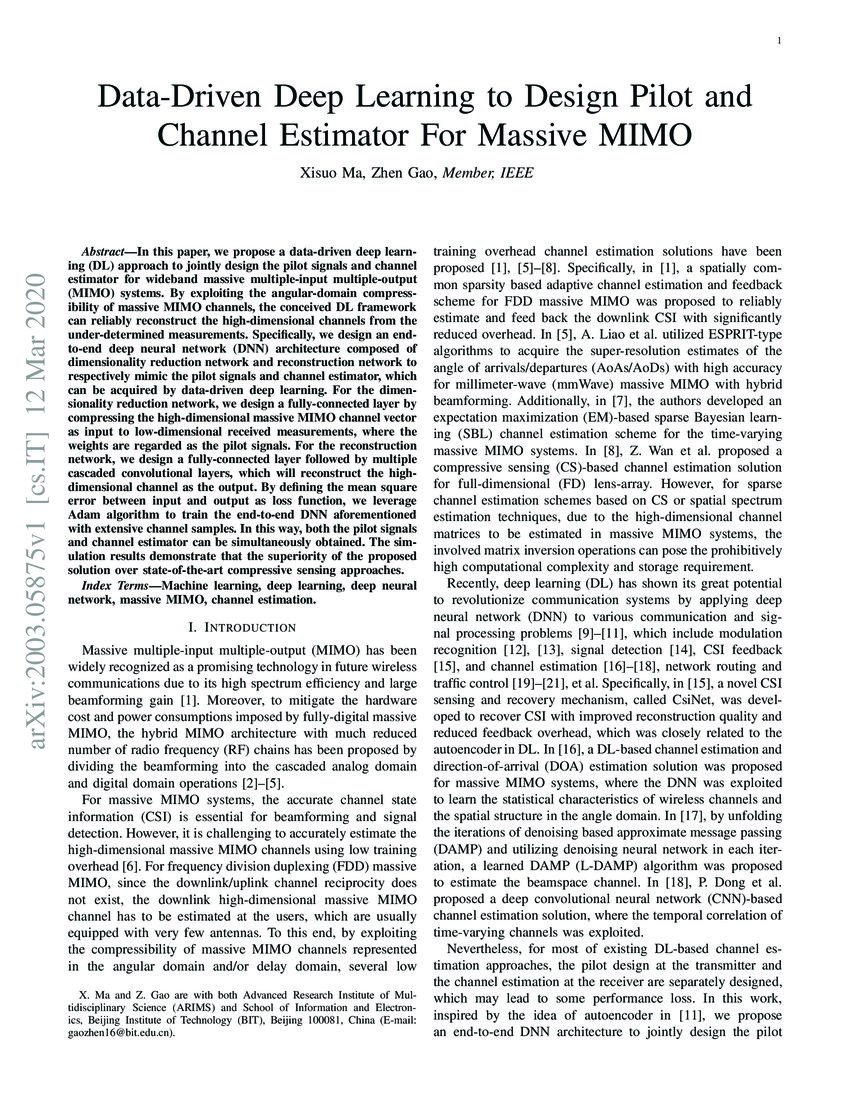 Data-Driven Deep Learning to Design Pilot and Channel Estimator For ...