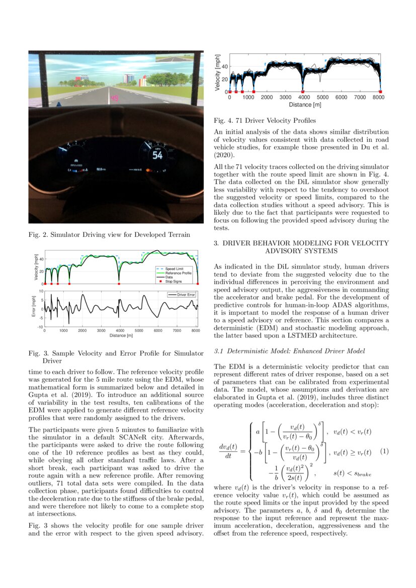 Data-driven Driver Model for Speed Advisory Systems in Partially ...