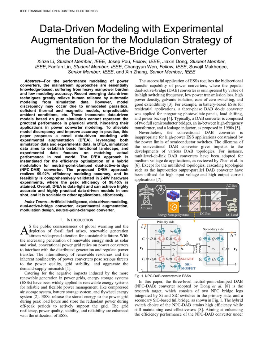 Data Driven Modeling With Experimental Augmentation For The Modulation 5873