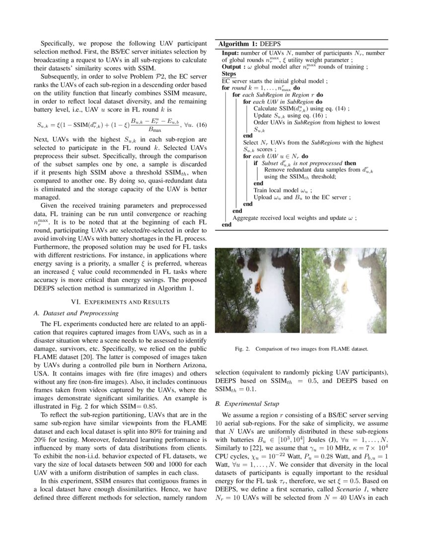 Data Efficient Energy Aware Participant Selection For Uav Enabled Federated Learning Deepai