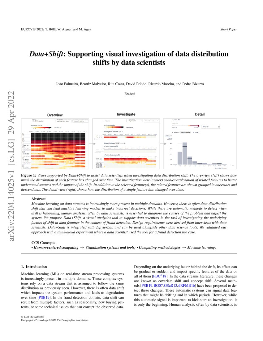 Data+Shift: Supporting visual investigation of data distribution shifts ...
