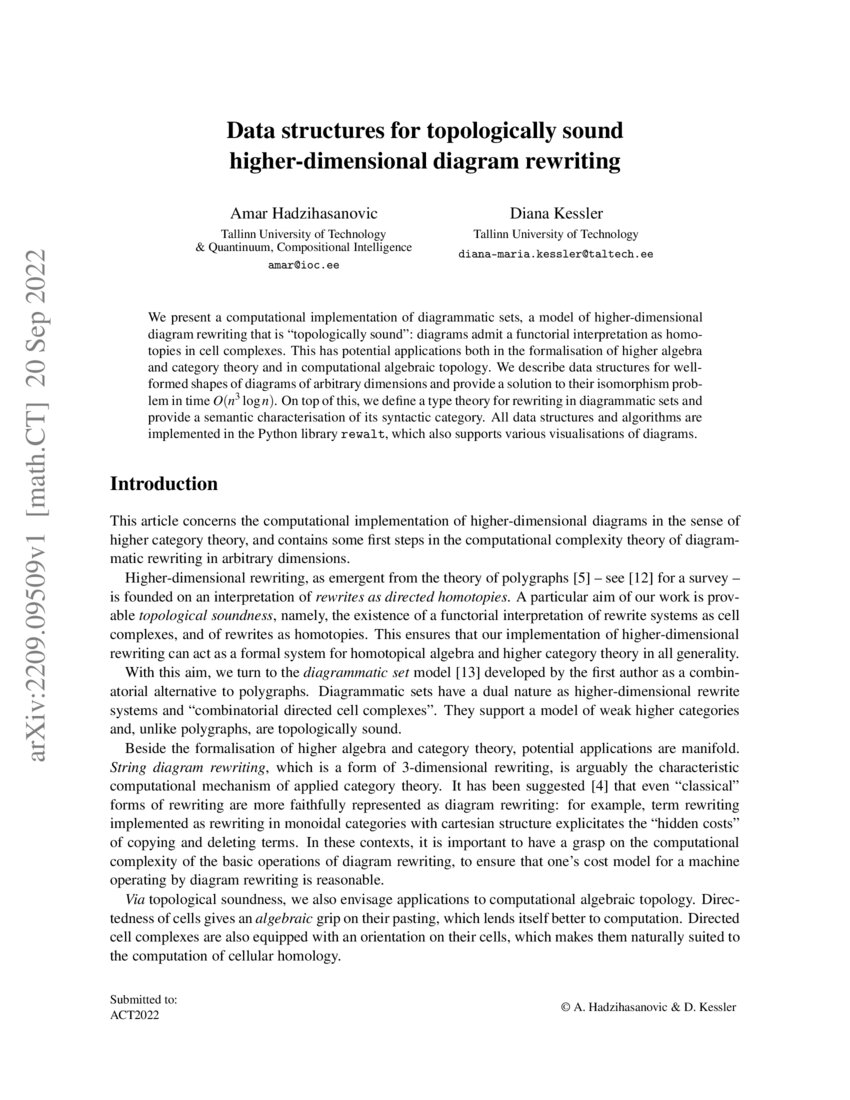Data structures for topologically sound higher-dimensional diagram rewriting | DeepAI