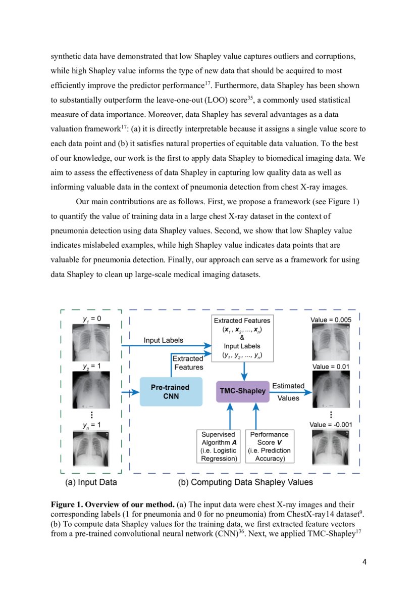 Data Valuation for Medical Imaging Using Shapley Value: Application on ...