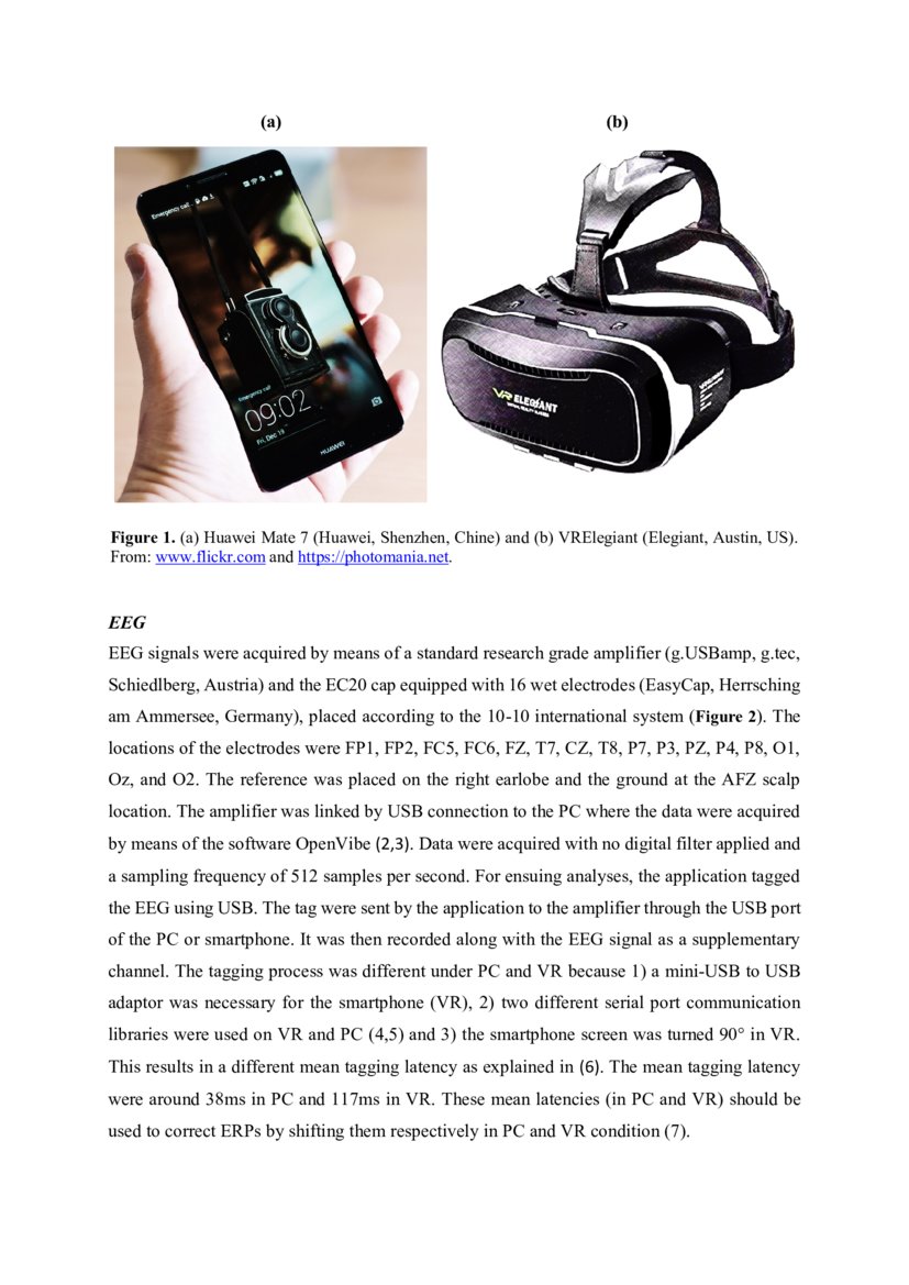 Dataset of an EEG-based BCI experiment in Virtual Reality and on a ...