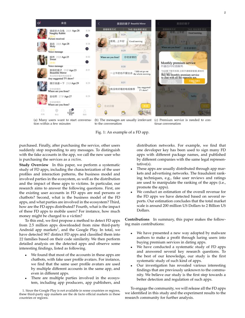 Dating with Scambots: Understanding the Ecosystem of Fraudulent Dating ...