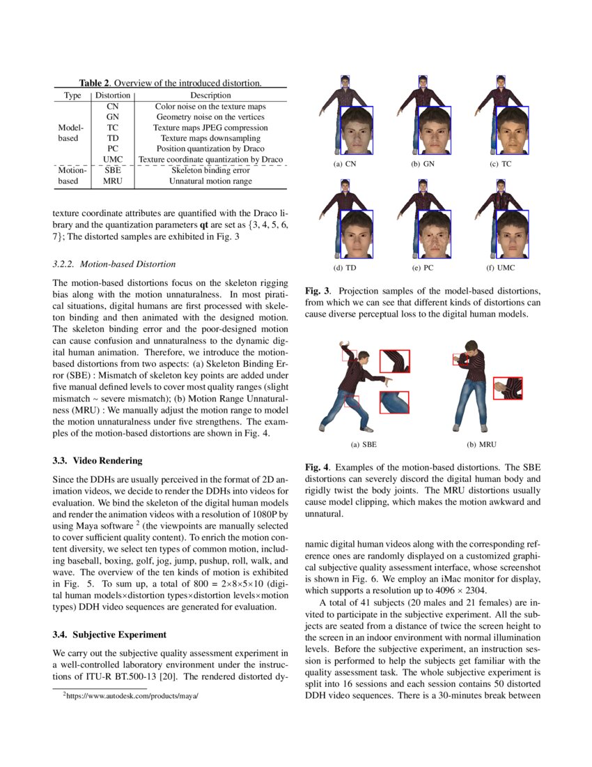 DDH-QA: A Dynamic Digital Humans Quality Assessment Database | DeepAI