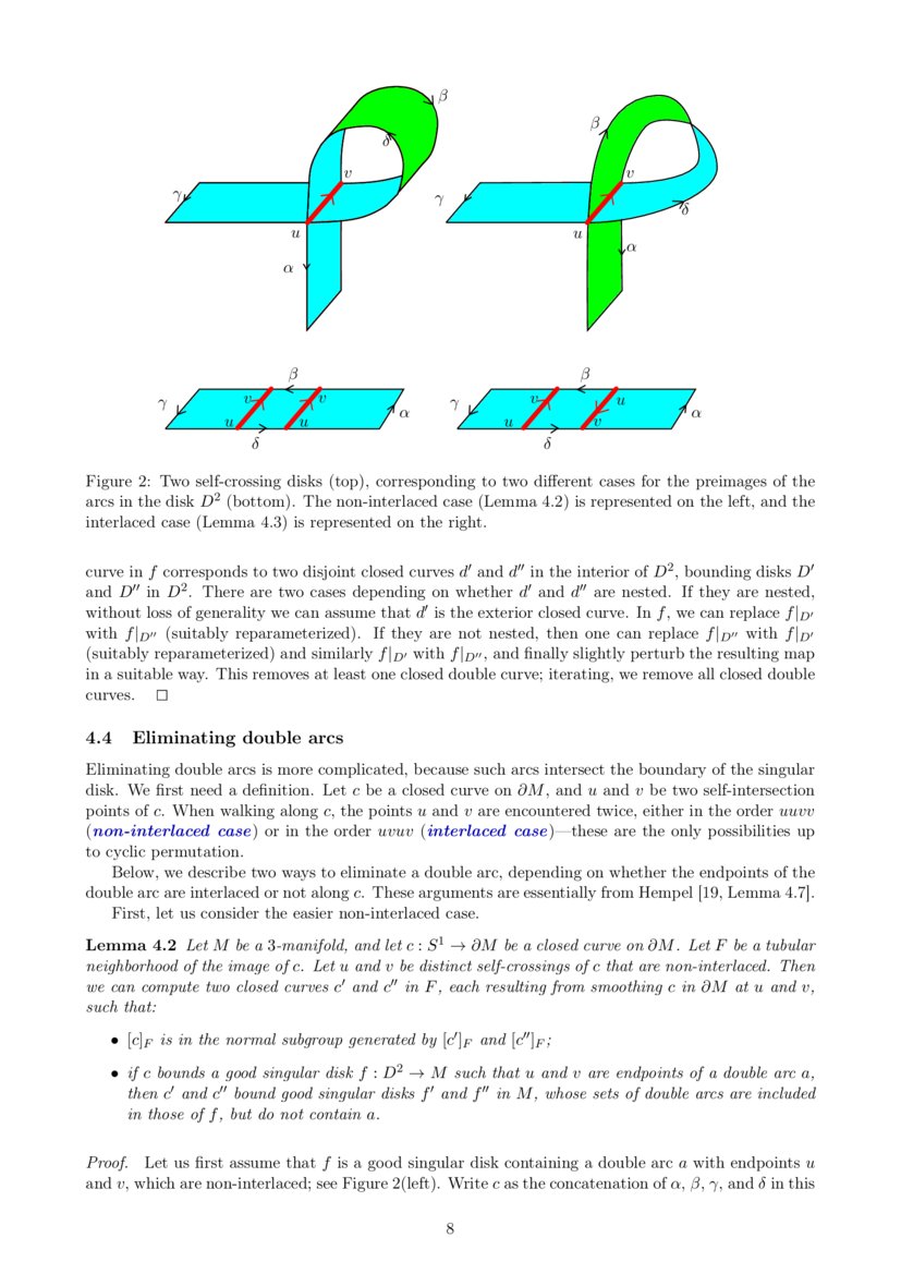 Deciding contractibility of a non-simple curve on the boundary of a 3 ...