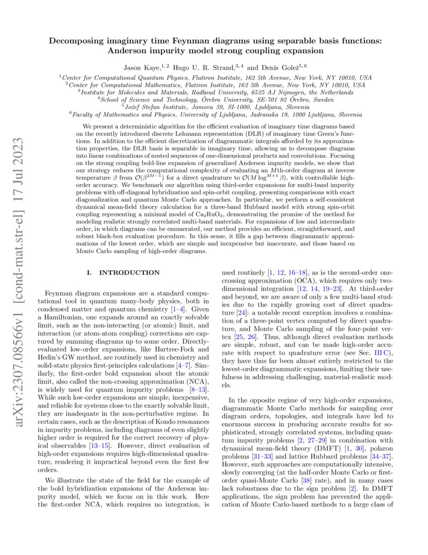 Decomposing Imaginary Time Feynman Diagrams Using Separable Basis Functions Anderson Impurity