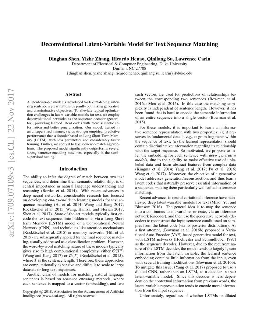 Deconvolutional Latent Variable Model For Text Sequence Matching Deepai 6647
