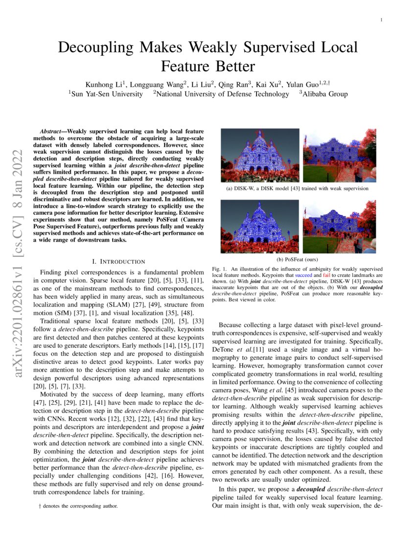 Decoupling Makes Weakly Supervised Local Feature Better Deepai 