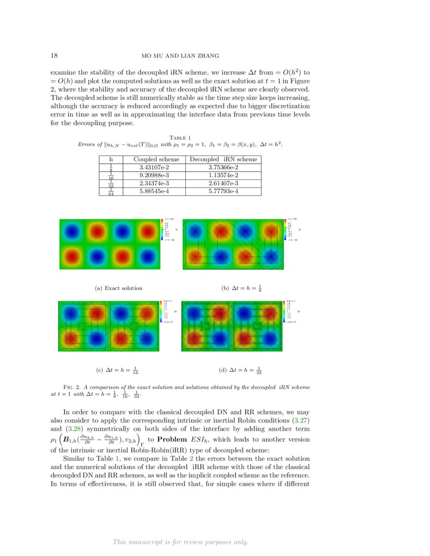 Decoupling PDE Computation with Intrinsic or Inertial Robin Interface ...