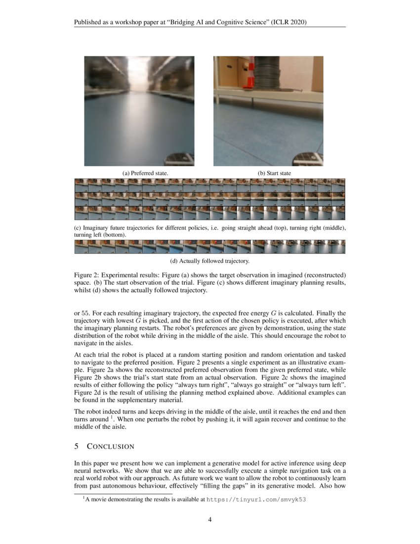 Deep Active Inference for Autonomous Robot Navigation | DeepAI