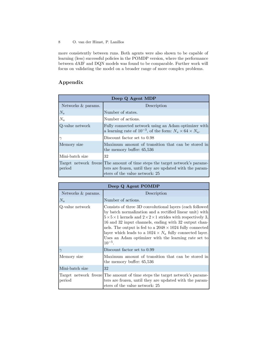 Deep Active Inference For Partially Observable Mdps Deepai 