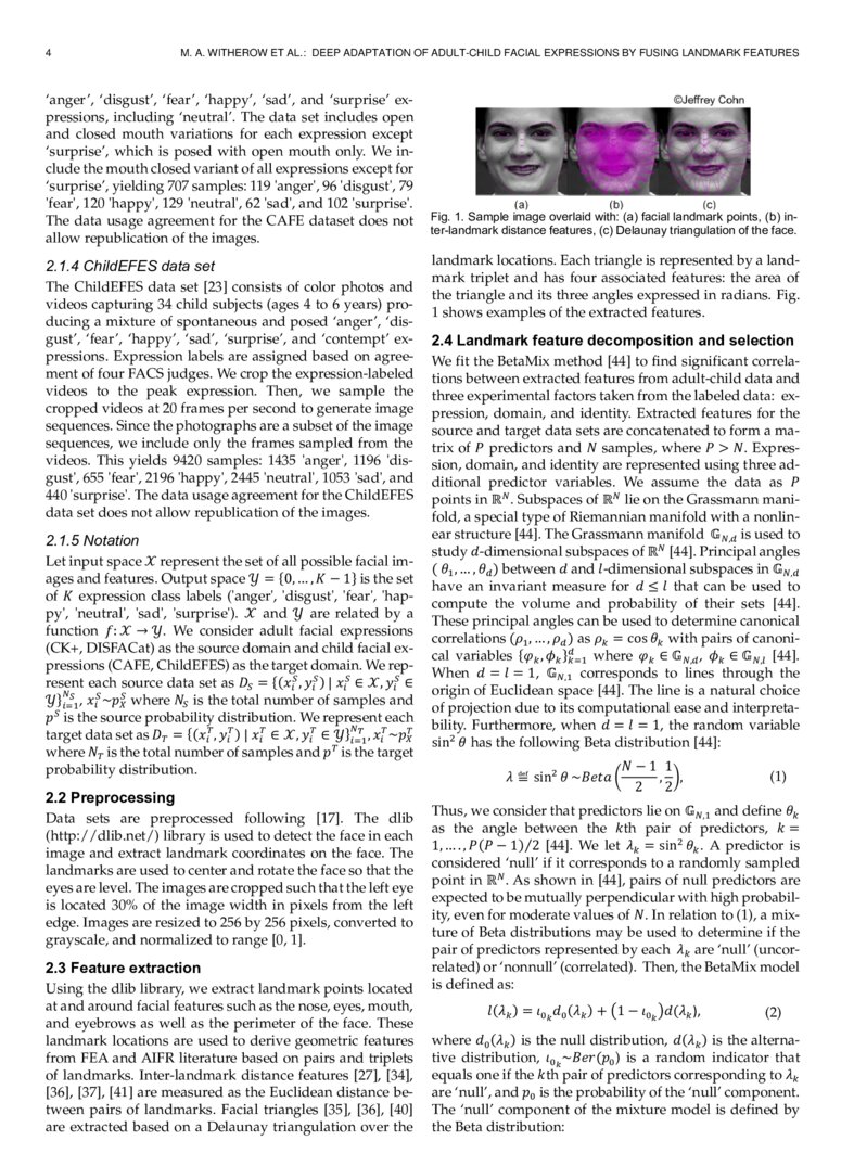 Deep Adaptation of Adult-Child Facial Expressions by Fusing Landmark Features | DeepAI