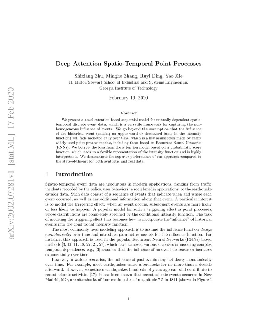 Deep Attention Spatio-Temporal Point Processes | DeepAI