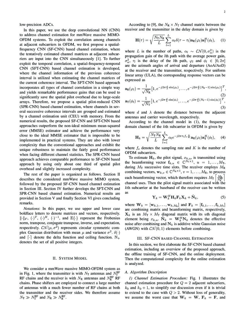 Deep CNN based Channel Estimation for mmWave Massive MIMO Systems | DeepAI