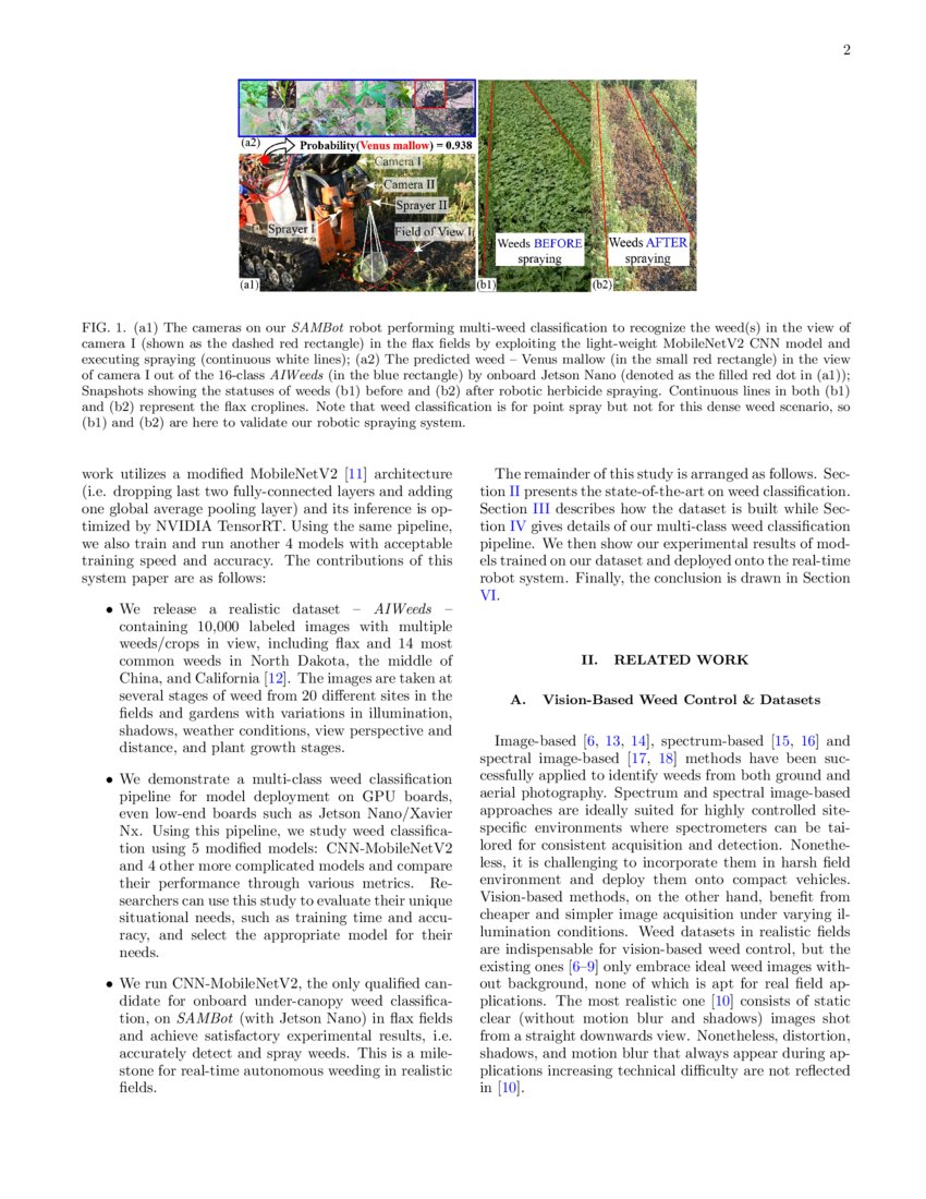 Deep-CNN based Robotic Multi-Class Under-Canopy Weed Control in Precision Farming | DeepAI