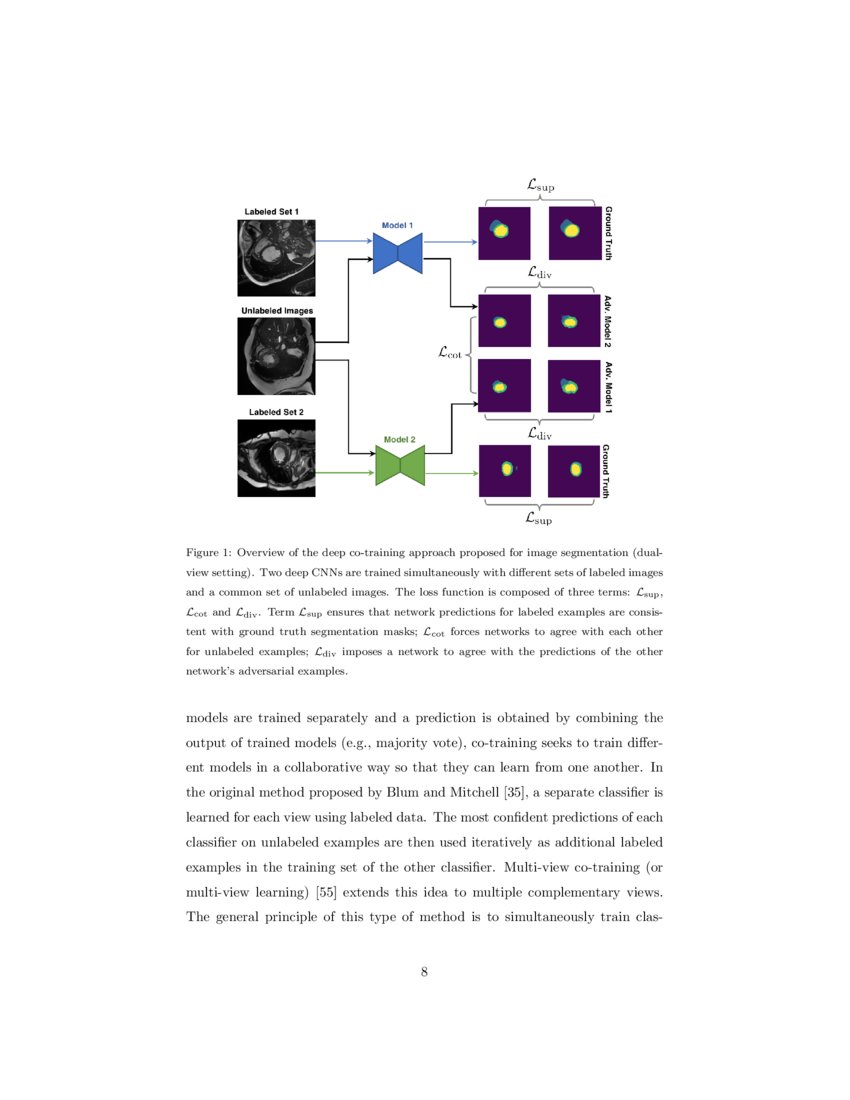 Deep Co-Training for Semi-Supervised Image Segmentation | DeepAI