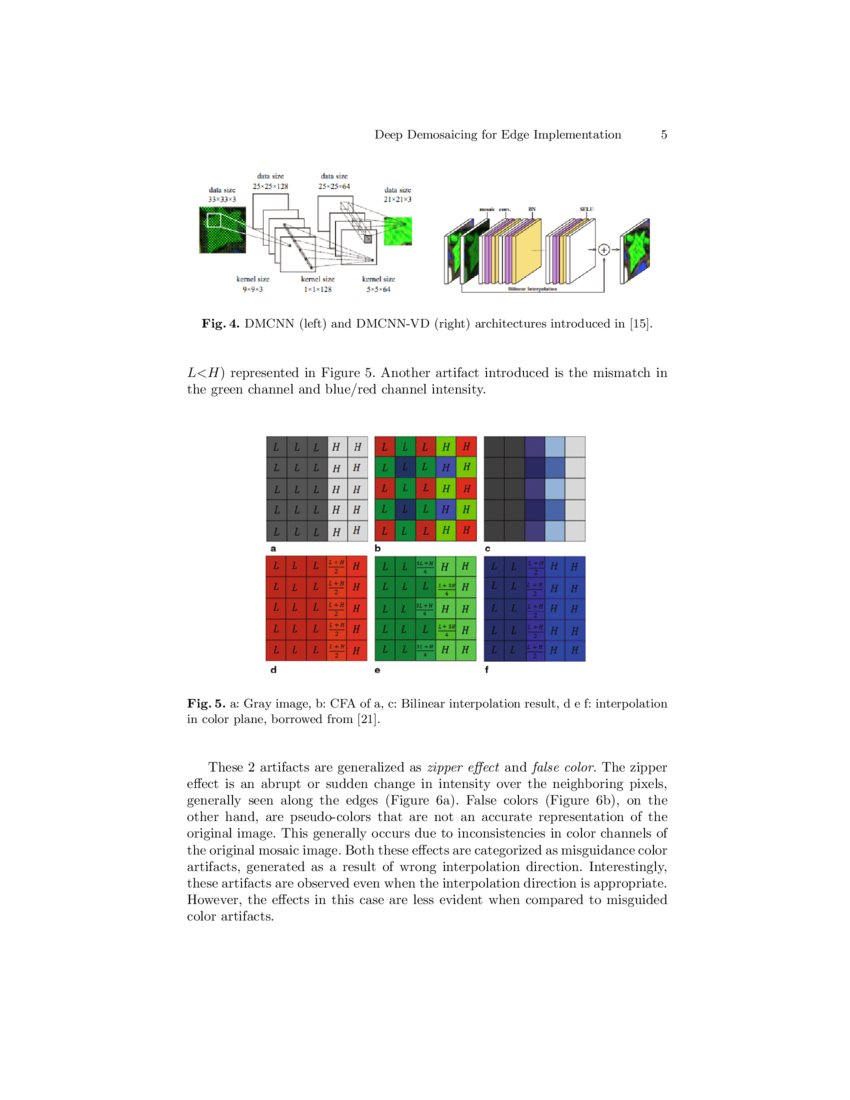 Deep Demosaicing for Edge Implementation | DeepAI