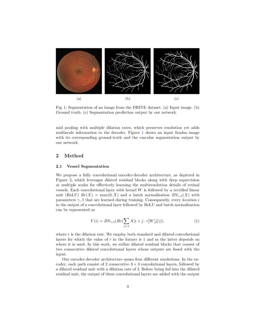 Deep Dilated Convolutional Nets for the Automatic Segmentation of Retinal Vessels | DeepAI