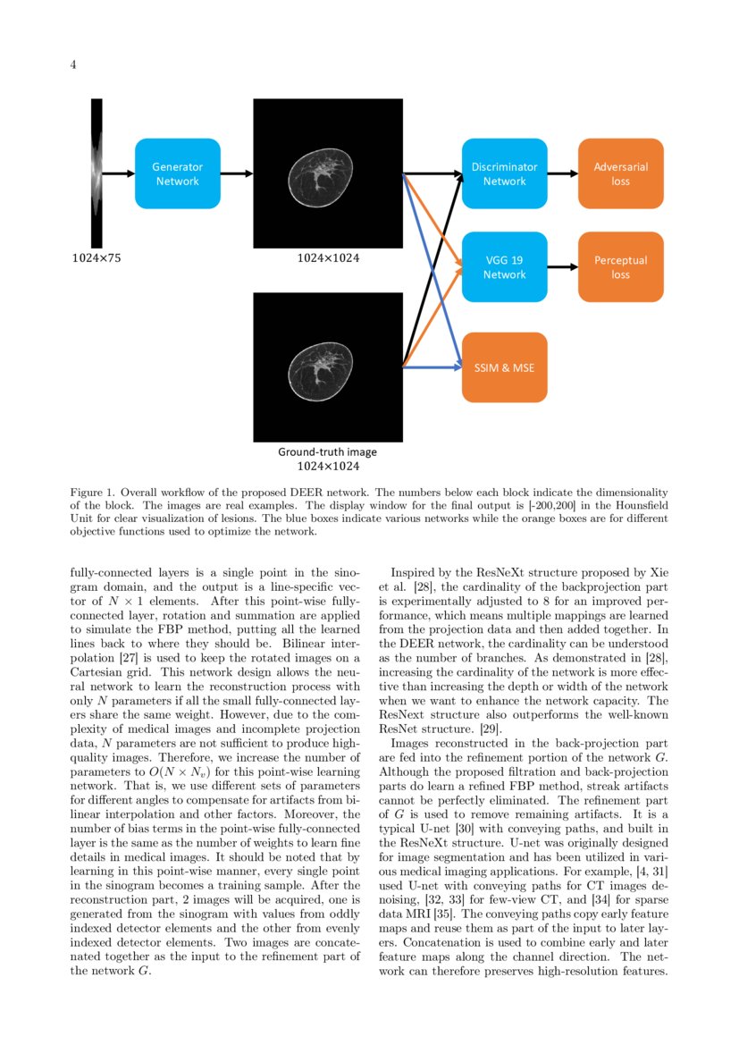 Deep Efficient End-to-end Reconstruction (DEER) Network for Low-dose ...