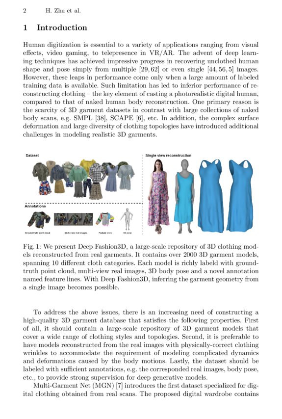 Deep Fashion3D: A Dataset and Benchmark for 3D Garment Reconstruction ...