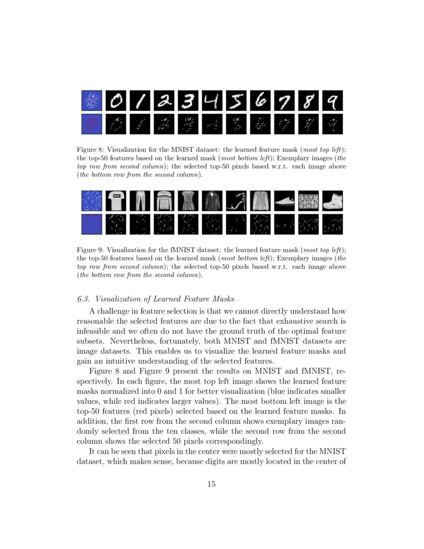 Deep Feature Selection Using a Novel Complementary Feature Mask | DeepAI Deep Feature Selection Using a Novel Complementary Feature Mask | DeepAI