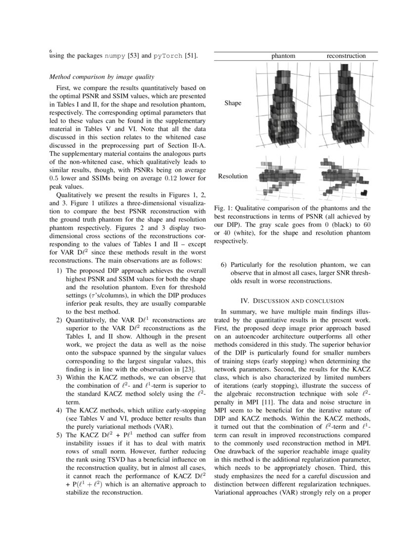 Deep image prior for 3D magnetic particle imaging: A quantitative ...