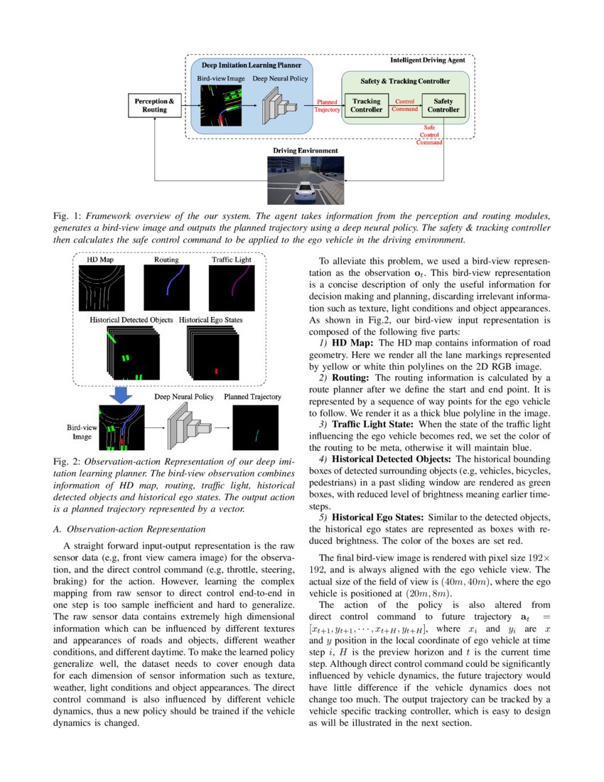 Deep Imitation Learning For Autonomous Driving In Generic Urban Scenarios With Enhanced Safety