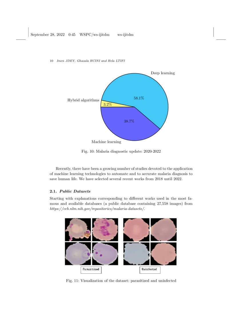 Deep Learning And Machine Learning For Malaria Detection Overview Challenges And Future