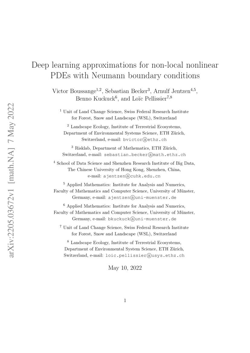 Deep learning approximations for non-local nonlinear PDEs with Neumann ...