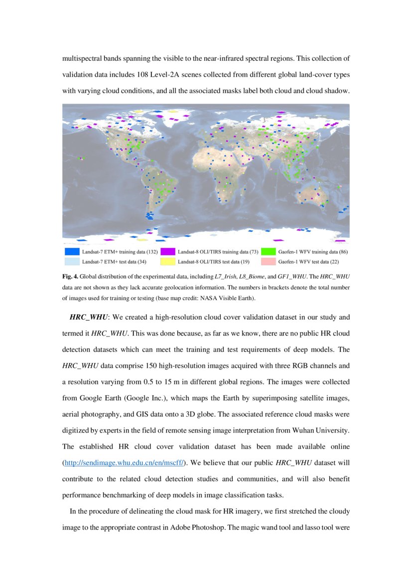 Deep learning based cloud detection for remote sensing images by the fusion of multi-scale ...