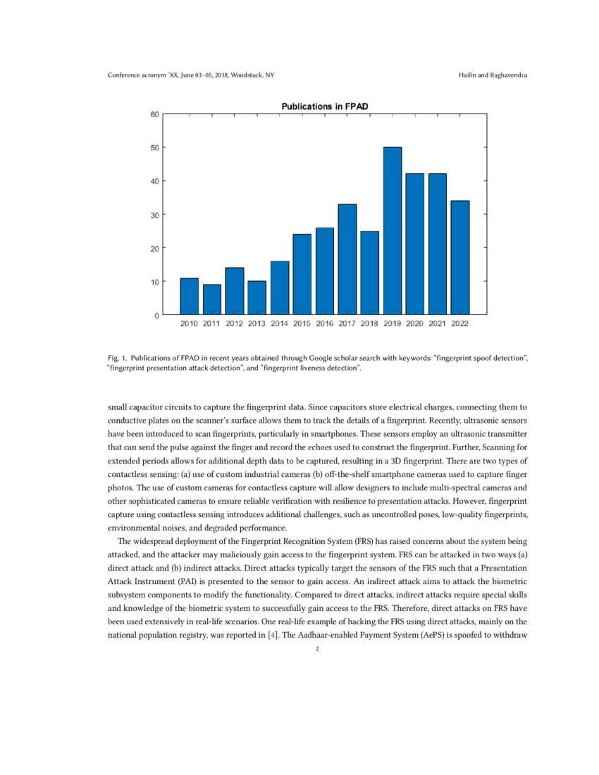 Deep Learning Based Fingerprint Presentation Attack Detection A