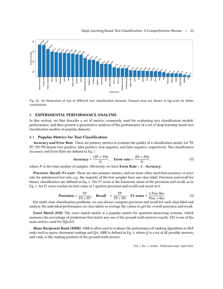 Deep Learning Based Text Classification: A Comprehensive Review | DeepAI