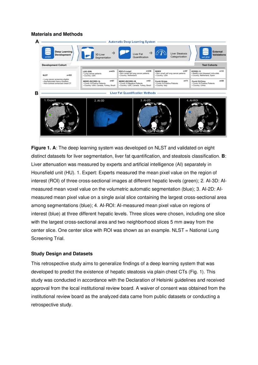 Deep Learning For Segmentation Based Hepatic Steatosis Detection On