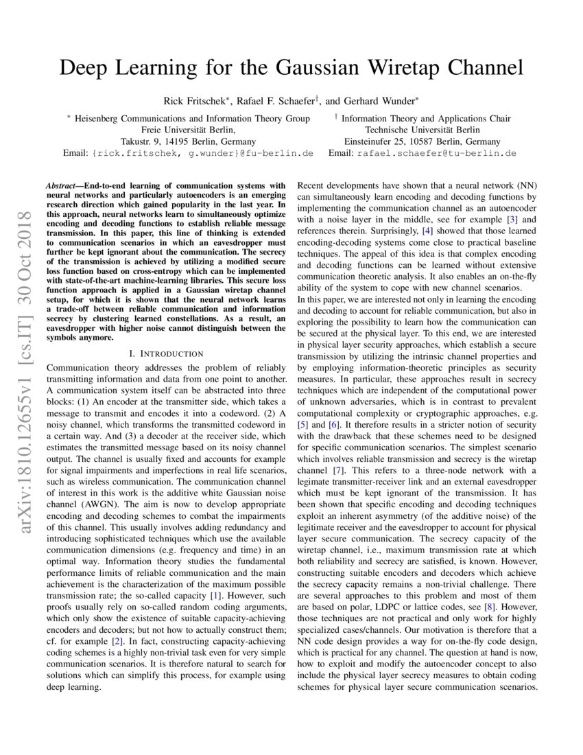 Deep Learning for the Gaussian Wiretap Channel | DeepAI