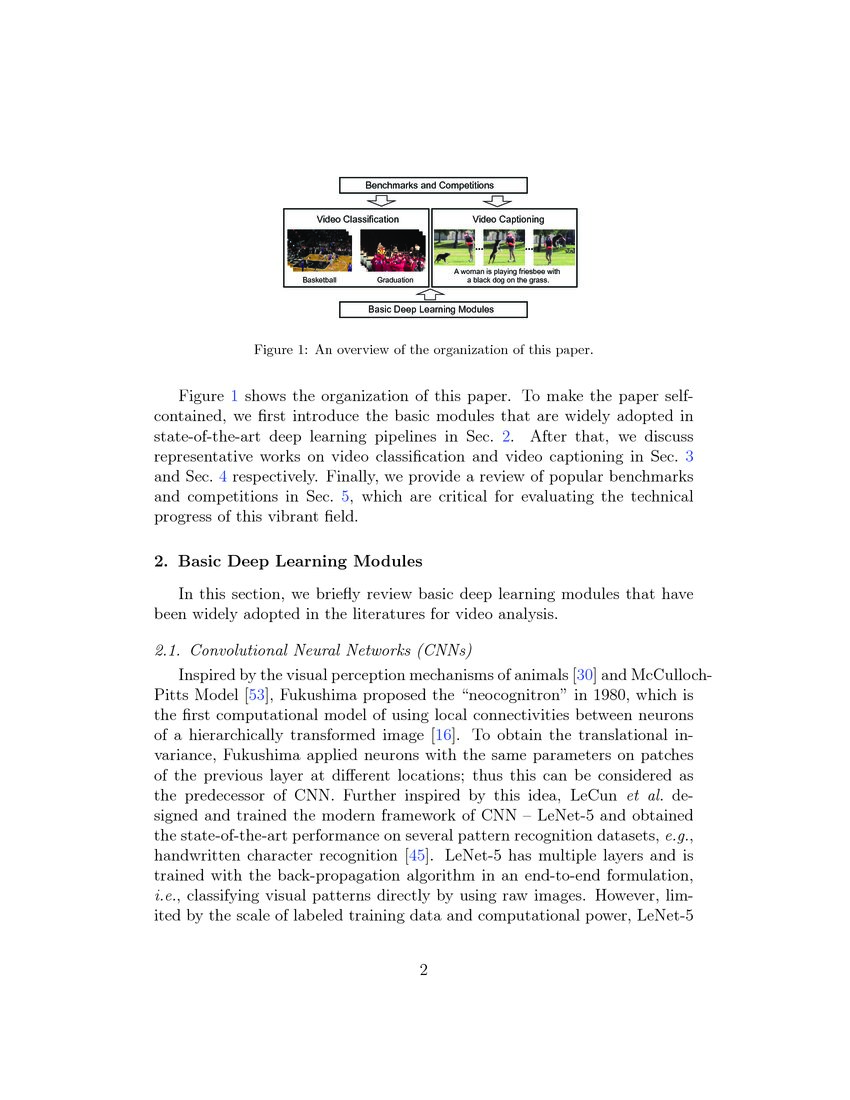 Deep Learning for Video Classification and Captioning | DeepAI