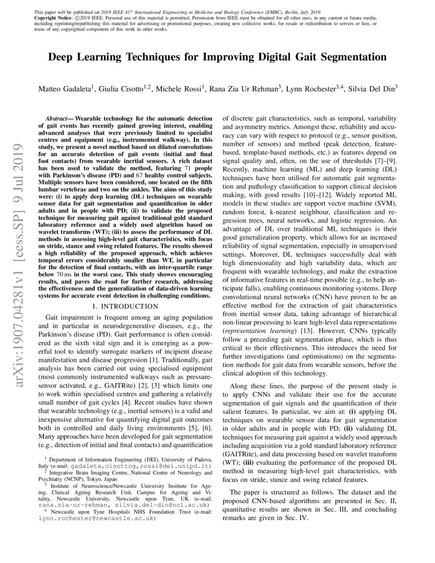 Deep Learning Techniques For Improving Digital Gait Segmentation Deepai 