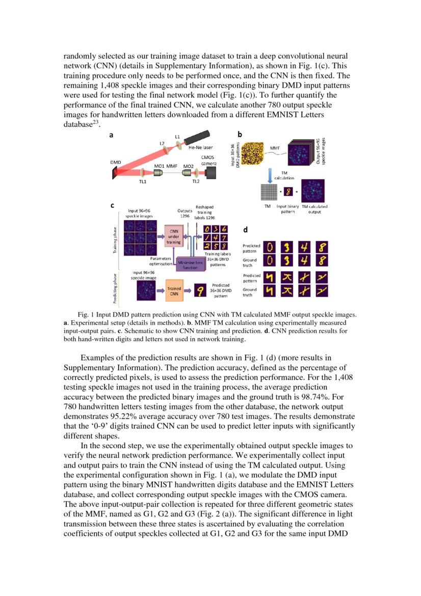 Deep learning the high variability and randomness inside multimode fibres | DeepAI
