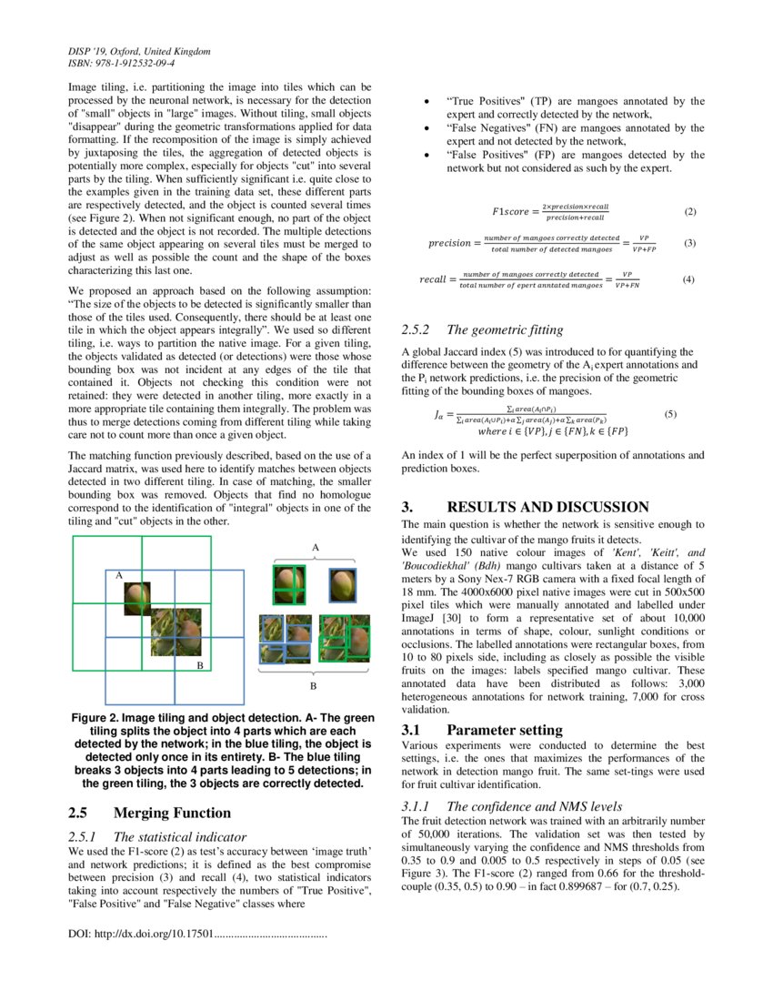 Deep Mangoes From Fruit Detection To Cultivar Identification In Colour