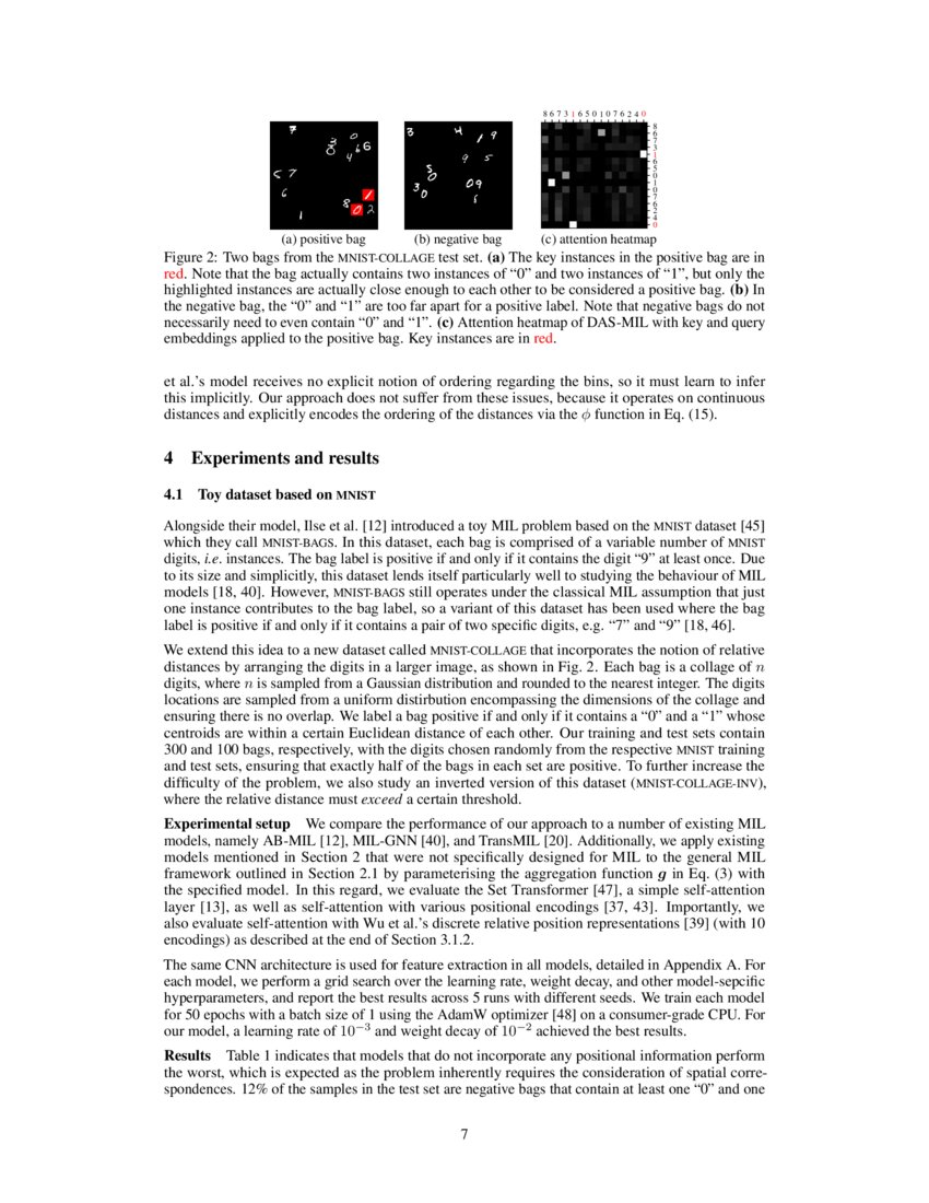 Deep Multiple Instance Learning with Distance-Aware Self-Attention | DeepAI Deep Multiple Instance Learning with Distance-Aware Self-Attention | DeepAI