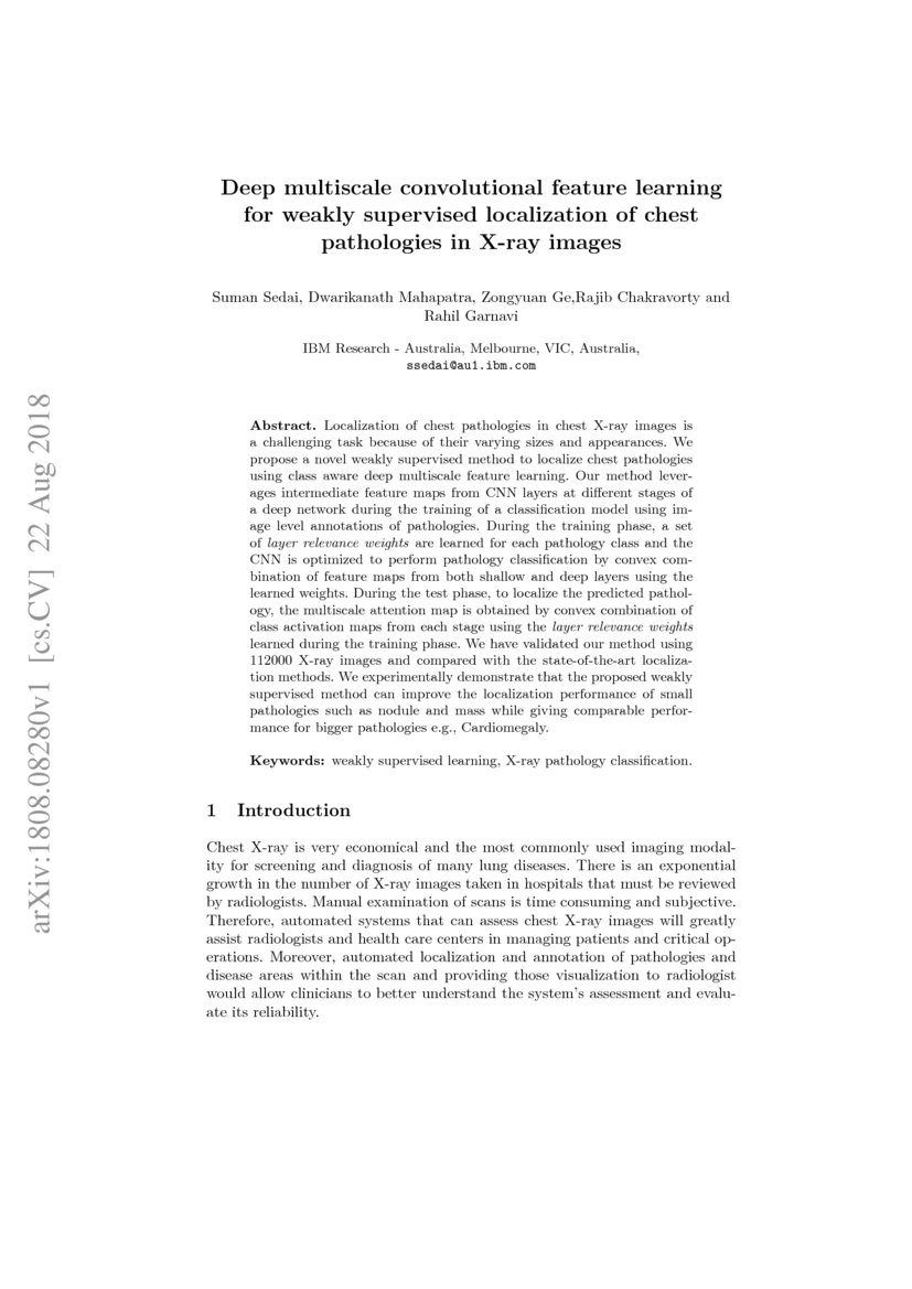 Deep multiscale convolutional feature learning for weakly supervised ... Deep multiscale convolutional feature learning for weakly supervised ...