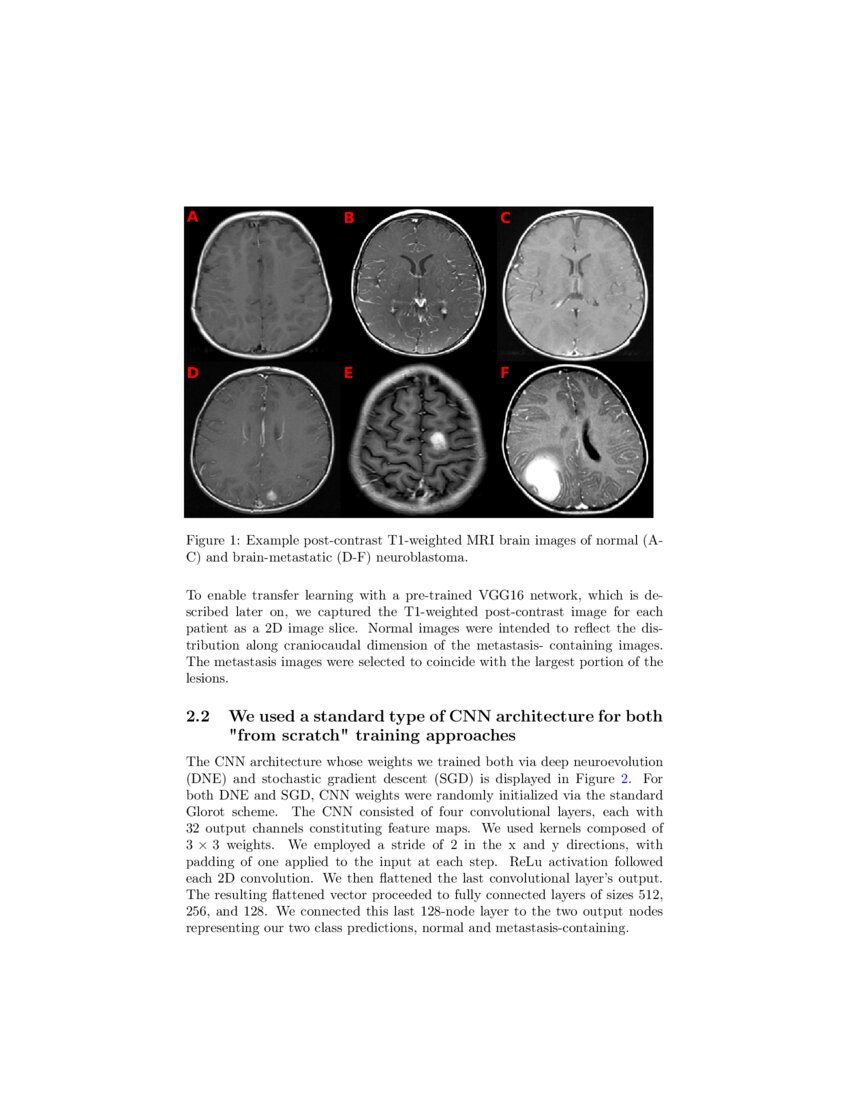 Deep Neuroevolution For Limited Heterogeneous Data Proof Of Concept Application To