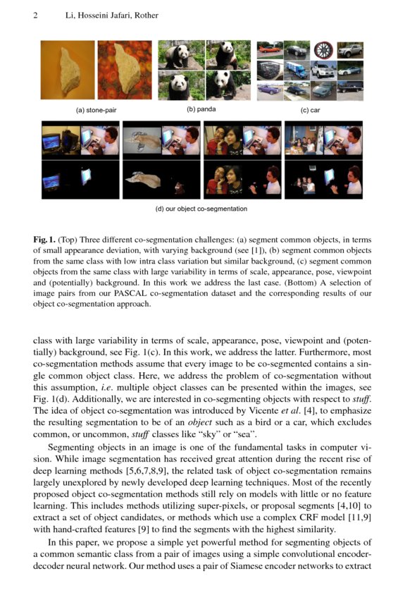 Deep Object Co-Segmentation | DeepAI