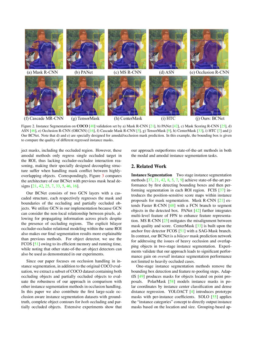 Deep Occlusion Aware Instance Segmentation With Overlapping Bilayers Deepai