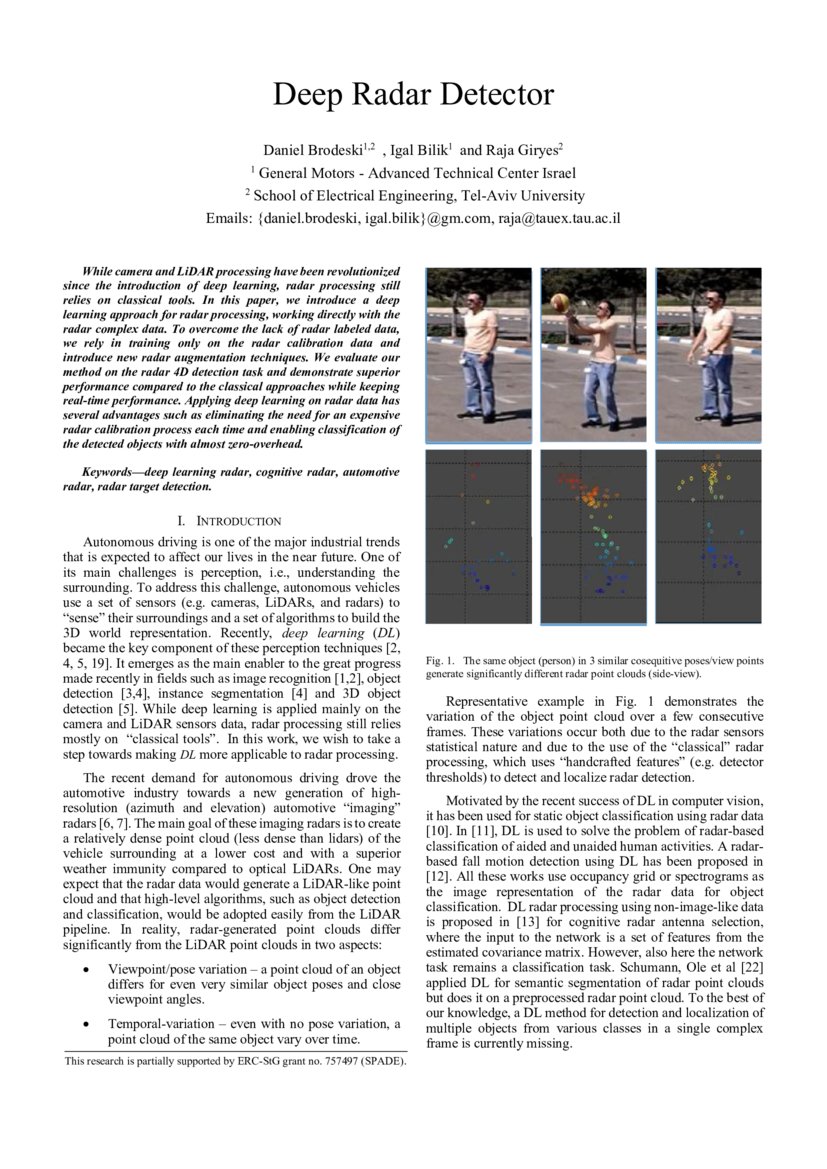 Deep Radar Detector | DeepAI