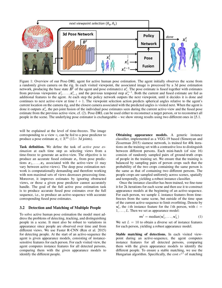 Deep Reinforcement Learning For Active Human Pose Estimation Deepai 6117