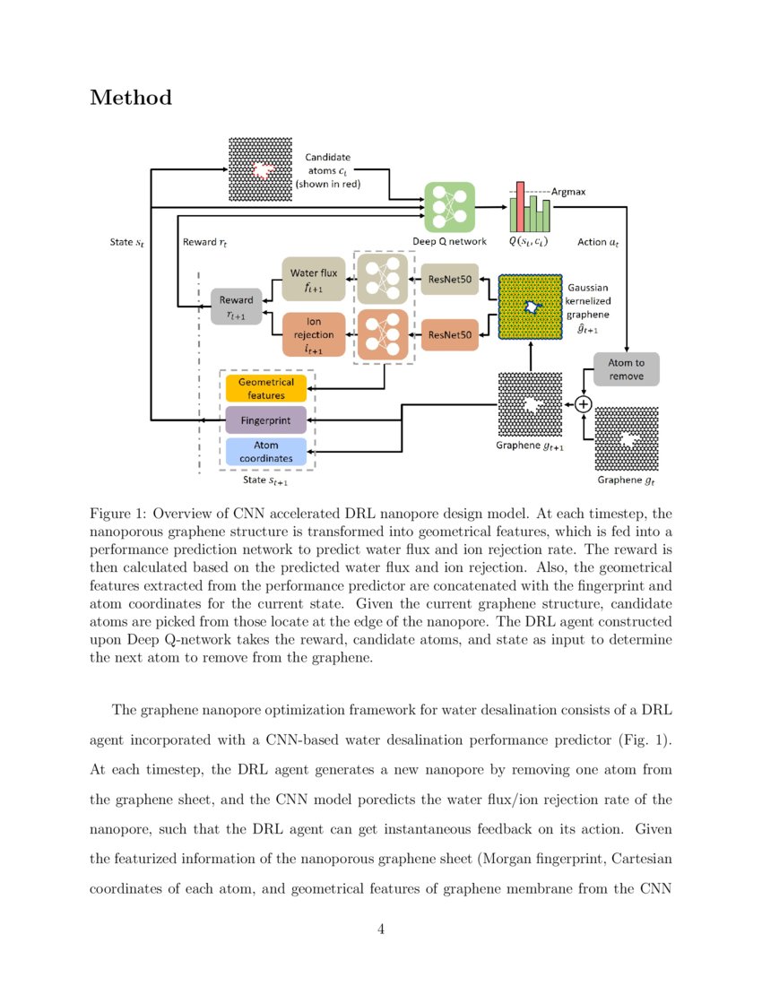 Deep Reinforcement Learning Optimizes Graphene Nanopores for Efficient ...