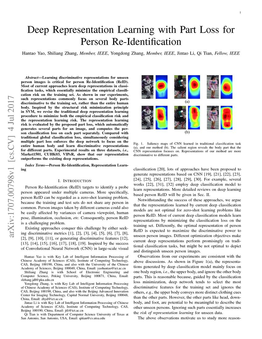 Deep Representation Learning with Part Loss for Person Re ...